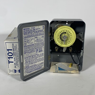 Intermatic T101R 120-Volt SPST 24 Hour Mechanical Time Switch & Outdoor ...