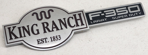 03-07 F350 Lariat Super Duty King Ranch Fender Tailgate Emblem OEM ...
