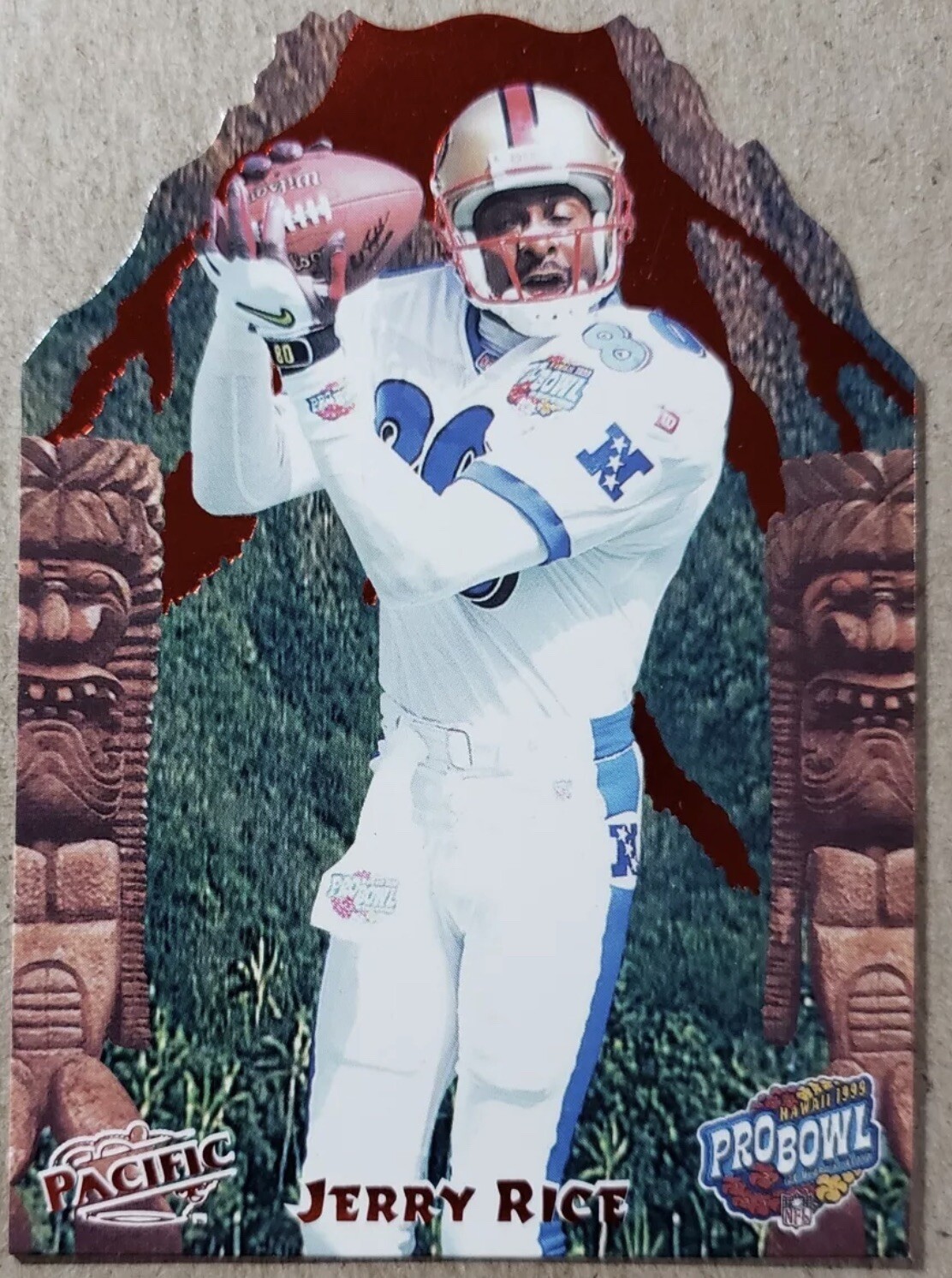 1999 JERRY RICE Pacific Pro Bowl Die Cuts San Francisco 49ers Football ...