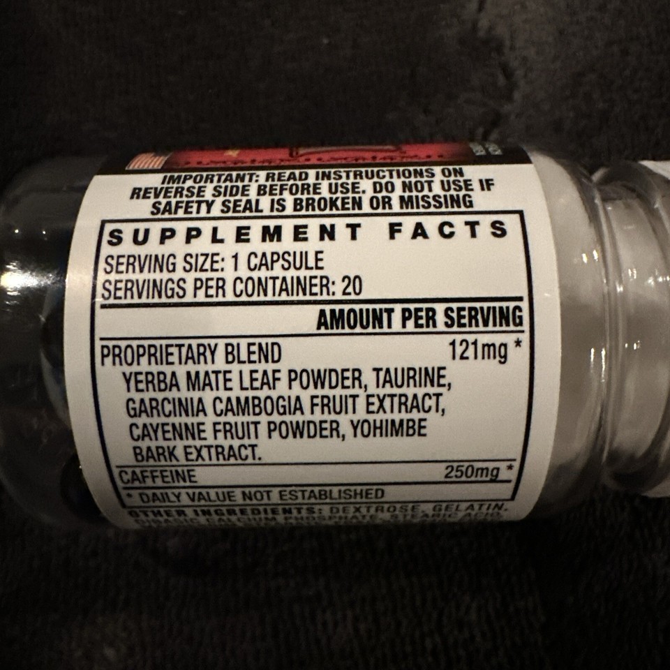 BLACK JAX by Stacker ENERGY PILLS 9 X 20CT 180 Caps FOCUS WEIGHT LOSS ...