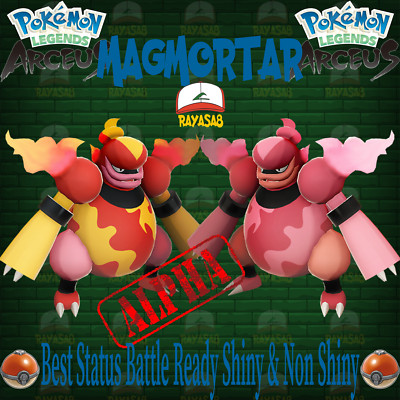 Magmortar Alpha Shiny 6iv and Non Shiny Best Stats Pokemon Legends ...