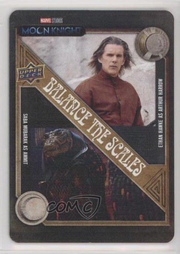 2023 Upper Deck Moon Knight Balance the Scales Ethan Hawke Saba Mubarak ...