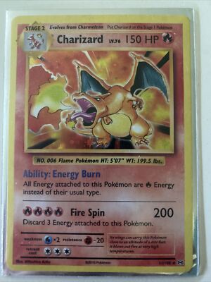 2016 Pokemon XY: Evolutions Set - Holographic Charizard Card | eBay