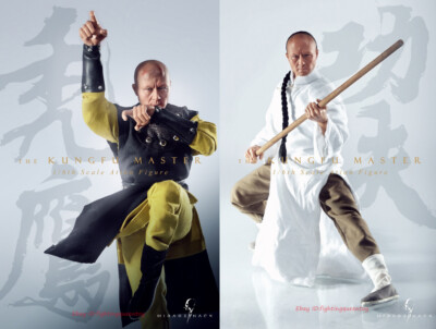Mirage Hack MHA-001C Kung Fu Master Bald Eagle & Zhen-hai Yu 1/6 Figure ...
