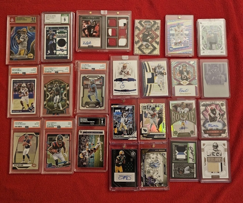 Insane Sports Card Lot Most Cards 2022-2025! Flawless and NT cards NFL ...