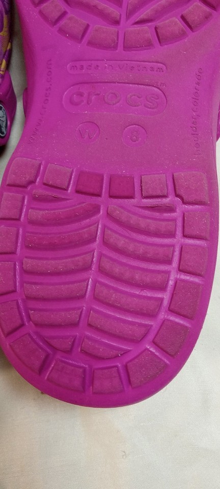 Crocs Shayna Shoes Womens 9 Pink Mary Jane Slingback Slip On Sandals ...