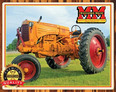 1948 Minneapolis-Moline Model R Waterloo Tractor - Rare - Metal Sign 11 ...