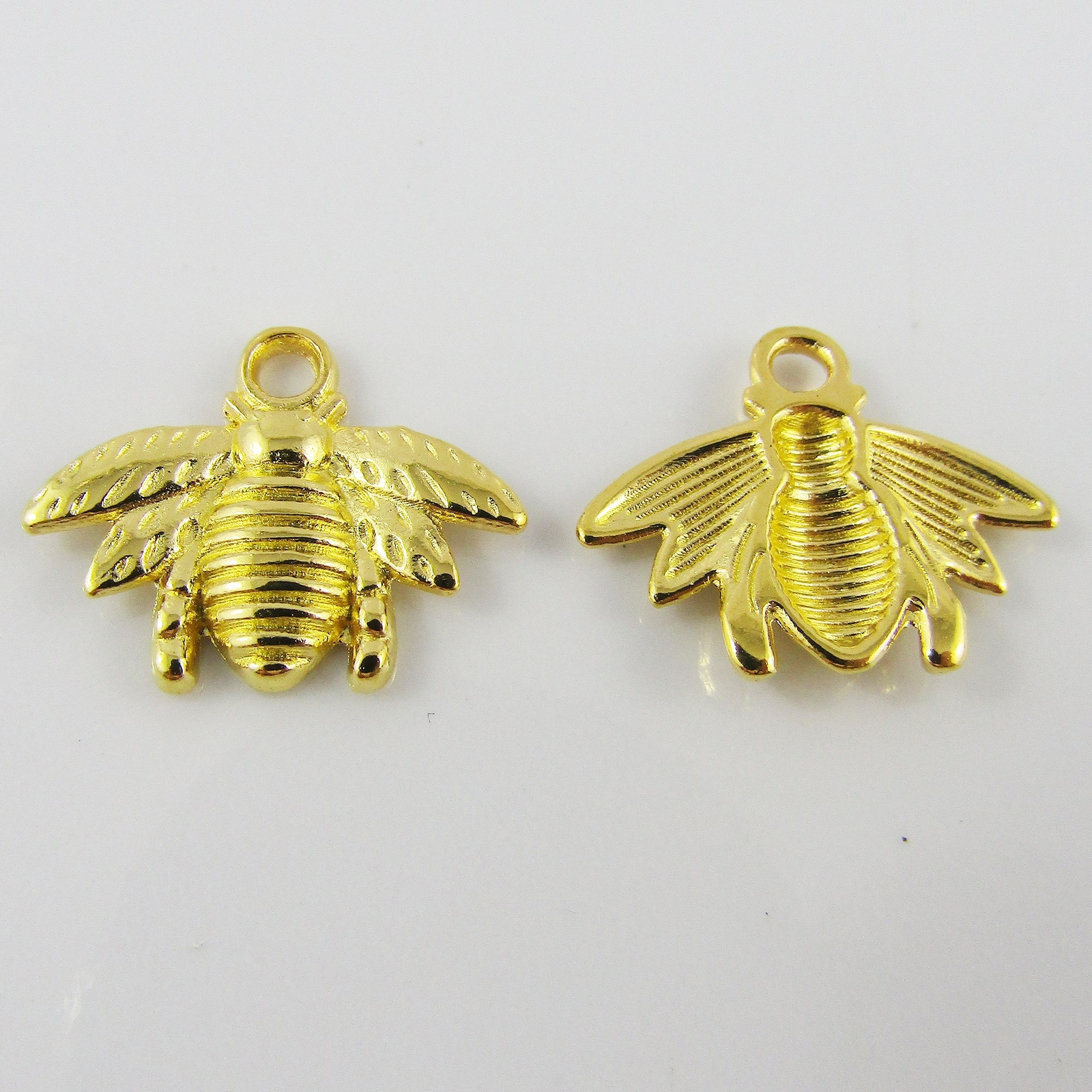 Bulk Bee Charm Pendant Bumblebee Honeybee Gold Alloy 21x16mm Select Qty ...
