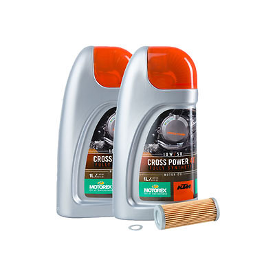 Oil Change Kit With KTM Motorex Cross Power 4T 10W-50 for KTM 500 EXC ...