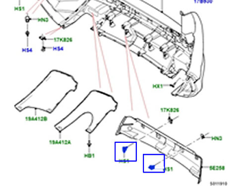 GENUINE LAND ROVER FRONT & REAR BUMPER SCREW EVOQUE SET OF 10 NEW ...
