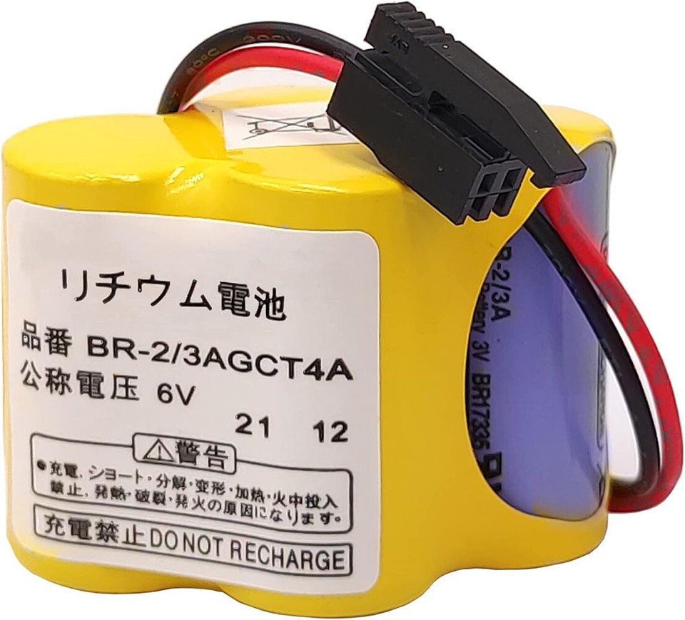 4 X BR-2/3AGCT4A BR2/3AG BR2/3AGCT4A Battery for FANUC A98L-0031-0025 w ...