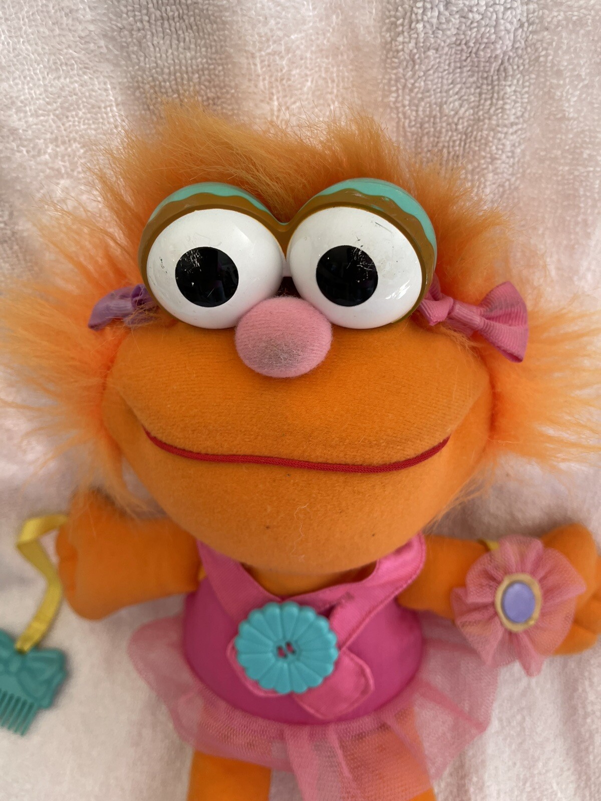 Vintage Playskool 1995 Plush Dress Me Up Pal Zoe Doll Sesame Street 14 ...