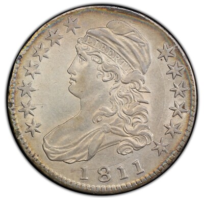 1811 Capped Bust Half - Large 8 - PCGS AU DETAILS - STUNNING BEAUTY! | eBay
