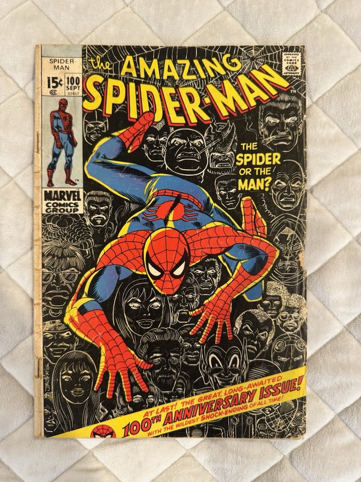 100th Issue Comics-Superman, Batman, Spiderman, Captain America, XMen ...