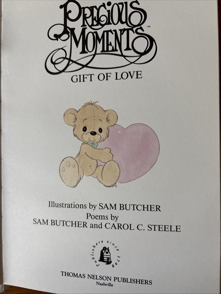 A Precious Moments Gift of Love Hardcover Book 1989 Sam Butcher & Carol ...