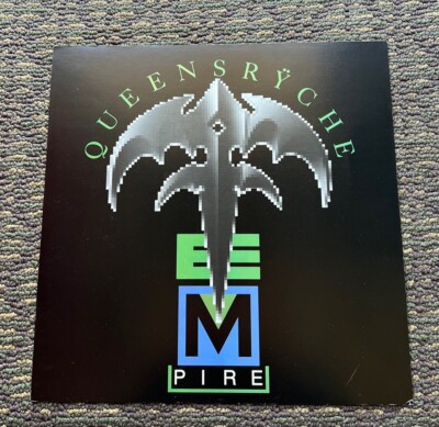 Queensryche - Empire RARE promo double sided 12 x 12 poster flat '90 | eBay