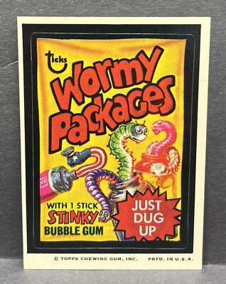 Wacky Packages Wonder Bread 1st Series Wormy Packages High Grade Topps ...