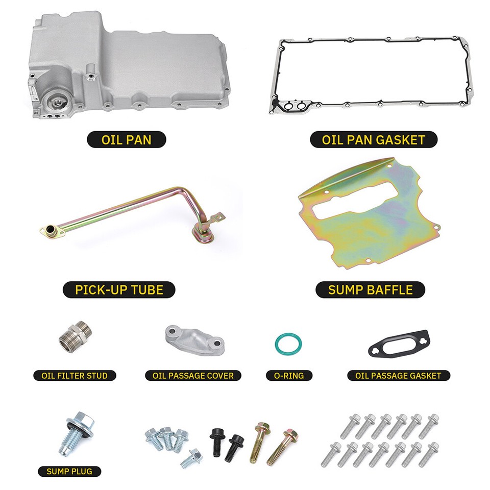 LS Swap Retrofit Low Profile Oil Pan Kit For GM LS1 LS2 LS3 LSX Engine ...