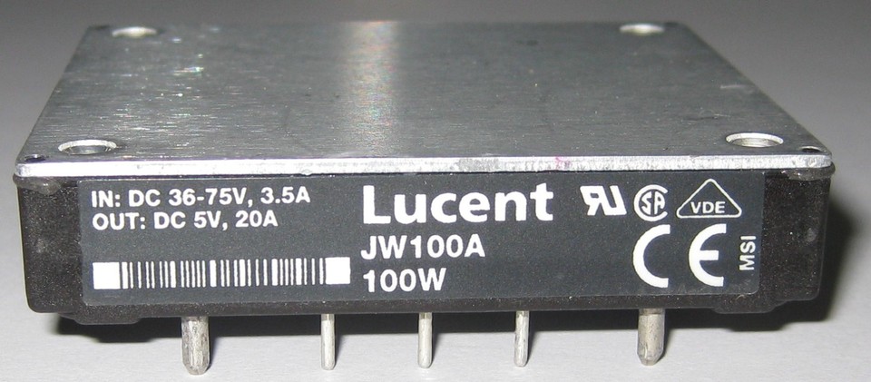 Lucent DC-DC Converter - 5 V DC Output - 100 Watts - JW100A - 36-75V Input - 20A | eBay