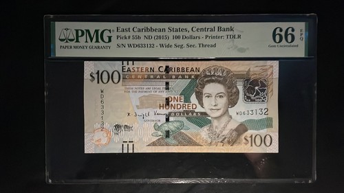 Rare Eastern Caribbean $100 Note - PMG 66 EPQ Gem Uncirculated | eBay