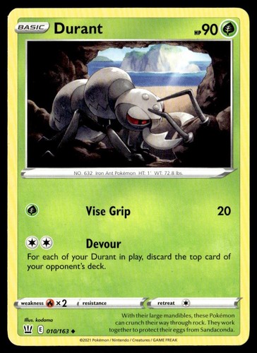 2021 Sword & Shield - Battle Styles Durant Basic/Uncommon #10 | eBay UK