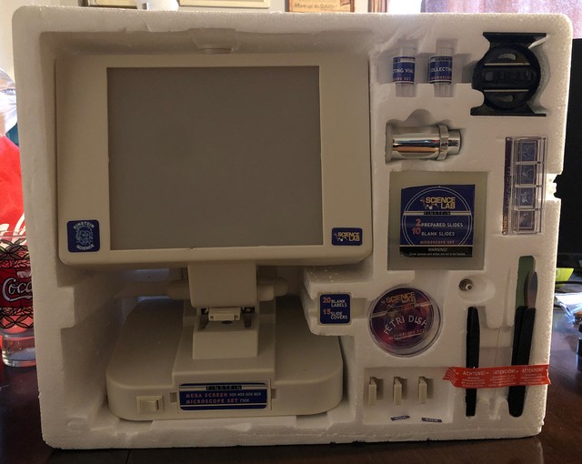 Einstein Microscope Set for Kids 62pc Science Lab Excalibur Electronics ...