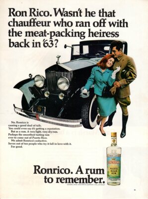 Vintage advertising print Alcohol Ronrico Rum in Wasn't he that ...