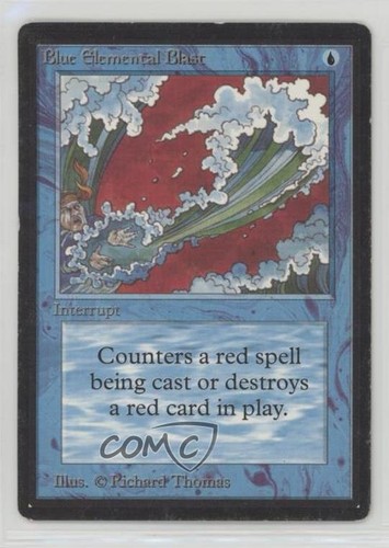 1993 Magic: The Gathering - Limited Edition Beta Blue Elemental Blast ...