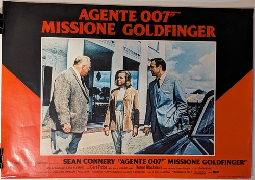 James Bond OO7 - Goldfinger - Italian Movie Poster | eBay