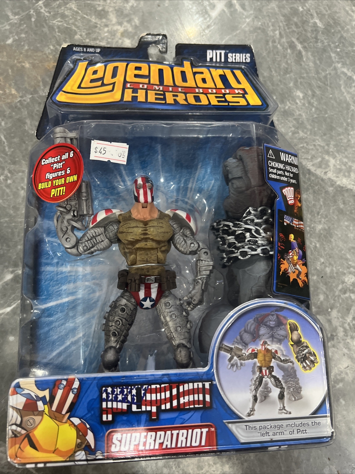 Legendary Comic Book Heroes Superpatriot Mask on Variant Pitt BAF on ...