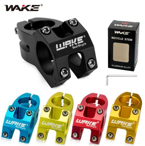 WAKE CNC Alloy Bicycle Short Bar Stems 28.6/31.8mm Road Bike Handlebar ...