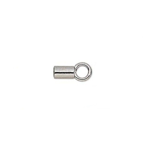 24 100 Gold Silver Gunmetal Plated Brass Crimp Tube With Loop 3.5 x 2mm ...