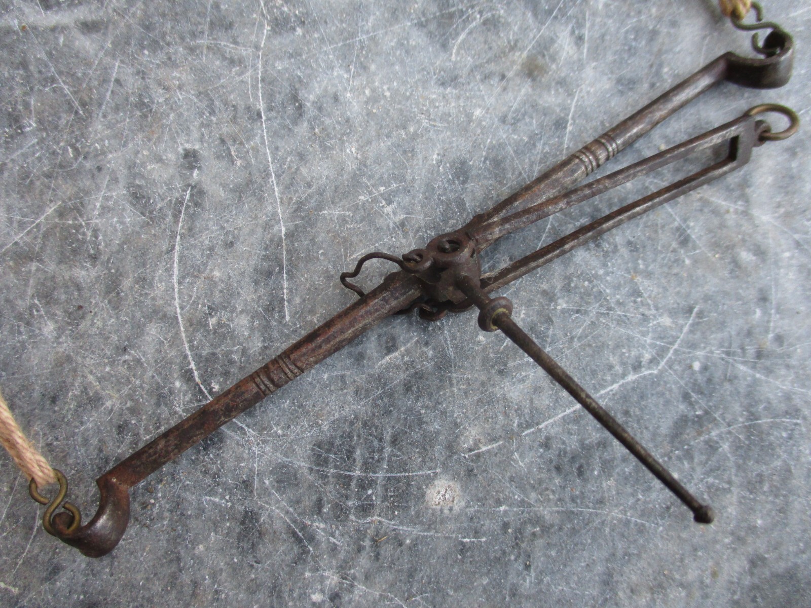 Antique Handmade Iron Ornated Old Portable Colonial Scale Diamond ...