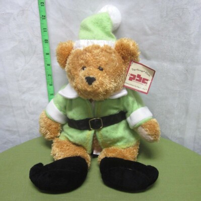 ARCHIE THE ELF teddy bear NWT plush toy Tag-Alongs PBC Christmas 15” | eBay