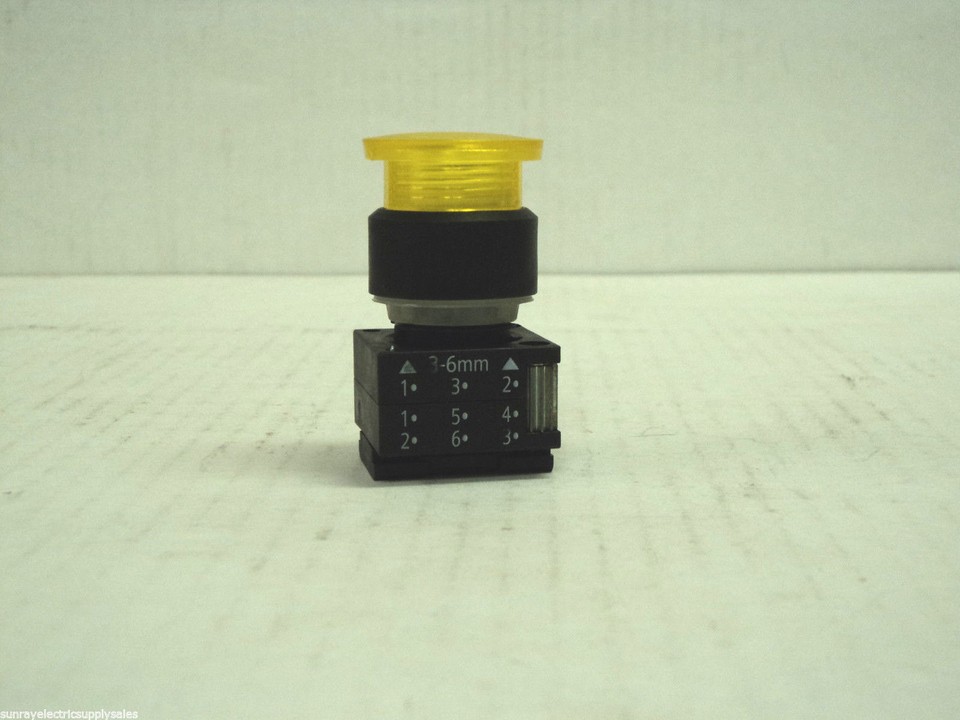 Siemens 3SB3001-1DA31 22mm YELLOW ILLUM MUSHROOM HEAD PUSHBUTTON NEW | eBay