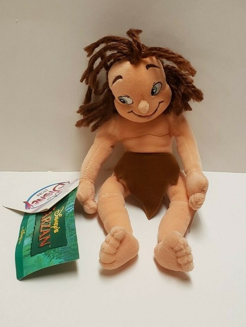 1999 Disney 9" Plush Bean Bag Young Baby Tarzan Doll Hard to Find for ...