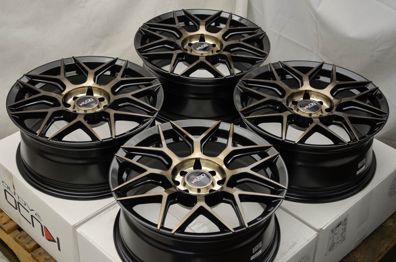 16x7 Bronze Black Wheels Rims 4 Lugs Mazda MX-5 Miata Mini Cooper ...