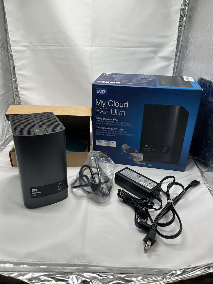 WD 0TB My Cloud EX2 Ultra 2 Bay NASware 3 Storage Server Diskless ...