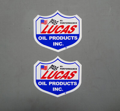 2x Lucas Racing Oil decals sticker graphic NHRA Nascar Sponsor Truck ...