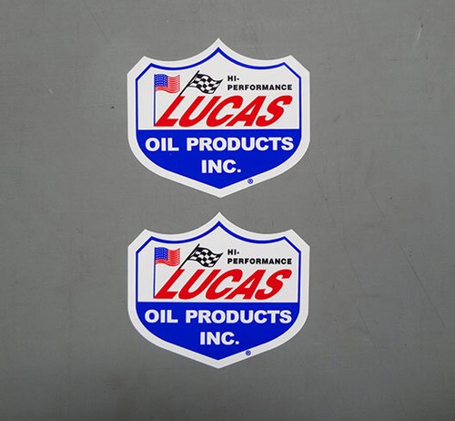 2x Lucas Racing Oil decals sticker graphic NHRA Nascar Sponsor Truck ...