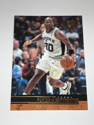 1999-00 Upper Deck San Antonio Spurs Basketball Card /100 #287 Terry ...