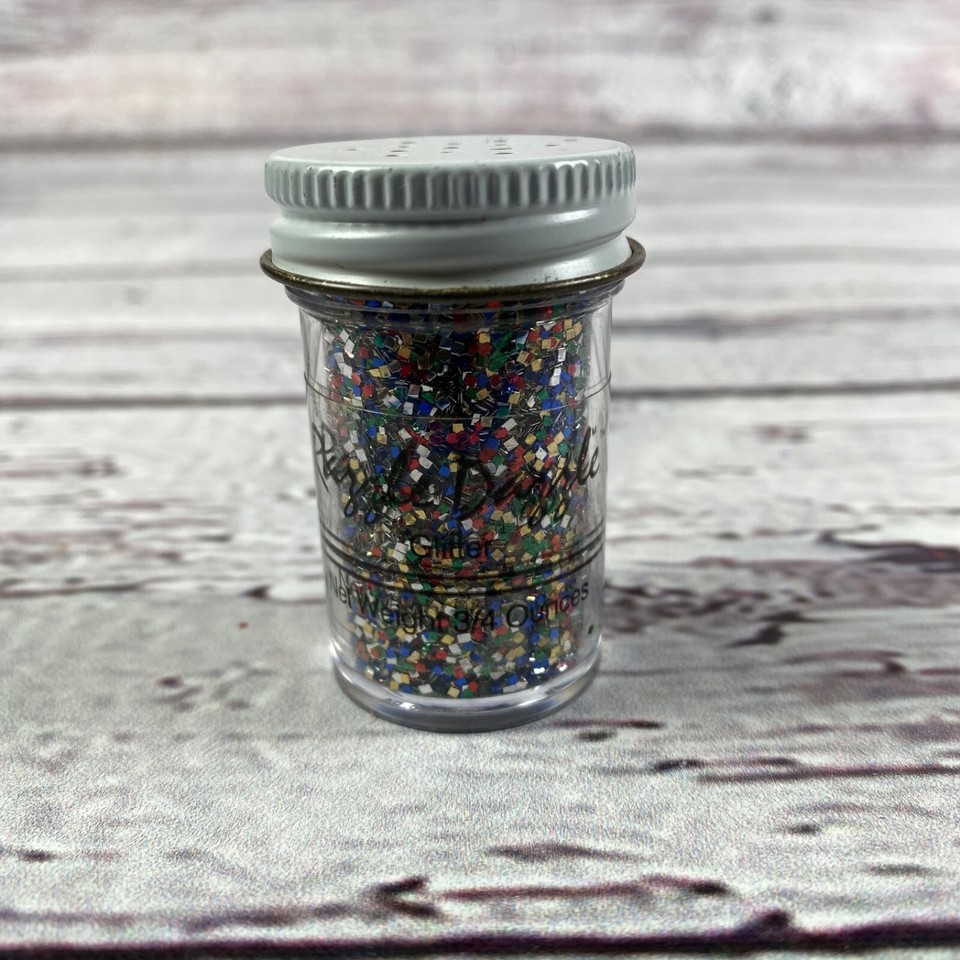 Vintage Dennison Razzle Dazzle Glitter Multicolor 3/4 oz Shaker ...