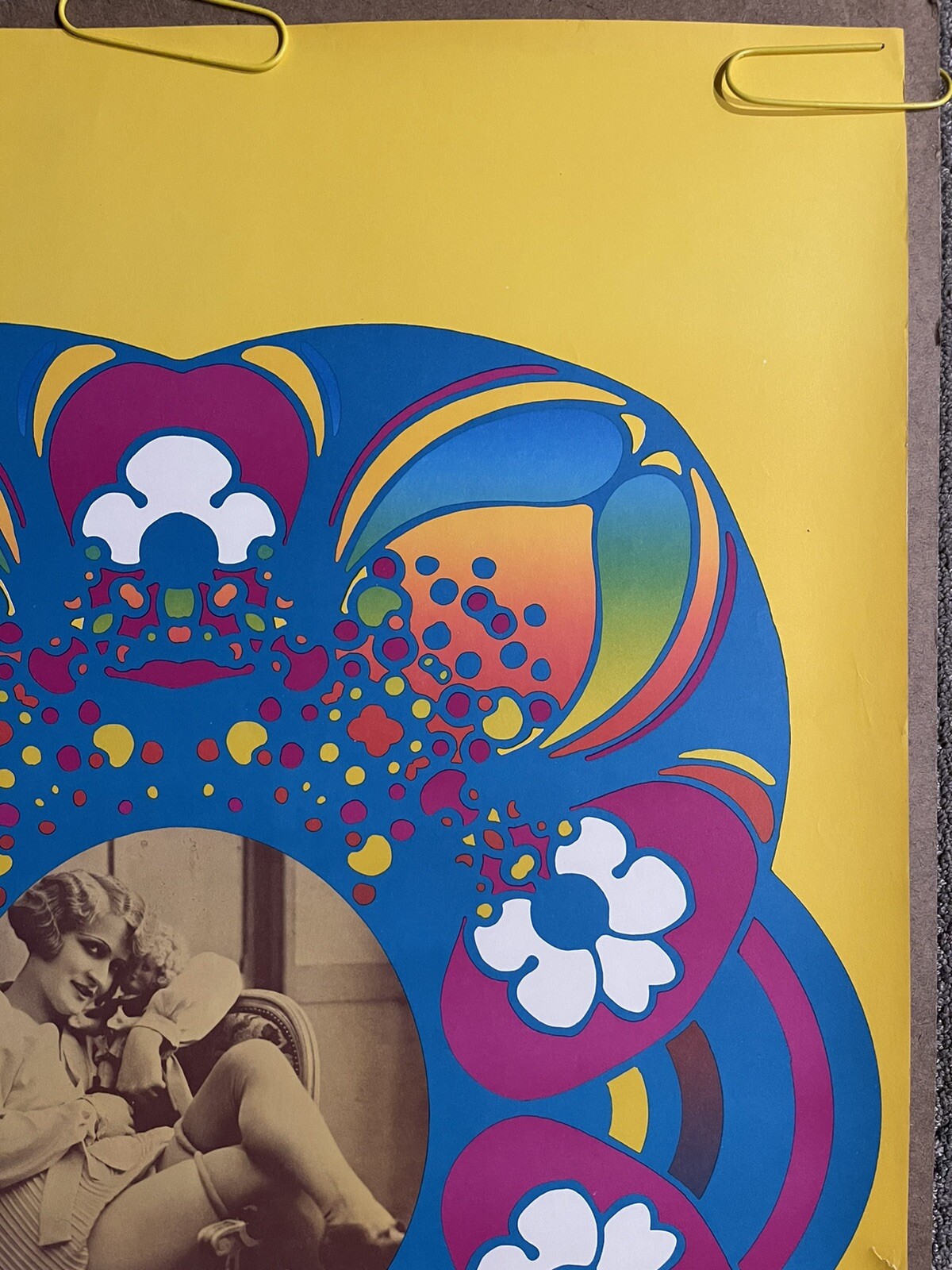 Original Vintage Poster Peter Max Number Five Flapper Woman Psychedelic ...