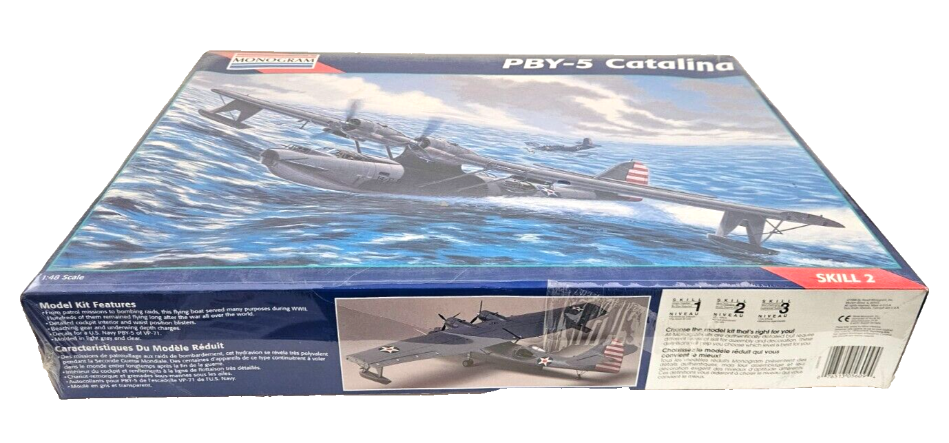 1/48 MONOGRAM PBY-5 CATALINA #5609 NEW SEALED PLASTIC SEAPLANE MODEL ...