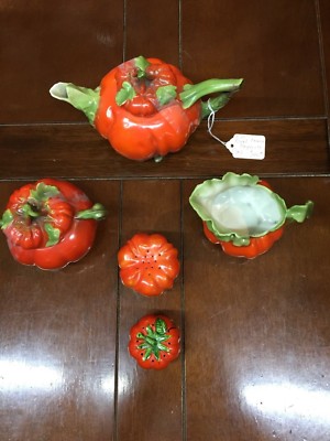 Royal Bayreuth Tomato Tea Set - (8 pc Tea Set) | eBay