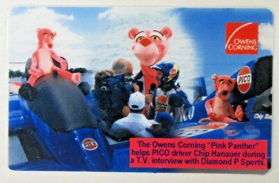 1999 MISS PICO Pink Panther & CHIP HANAUER Eltron Card Hydroplane boat ...