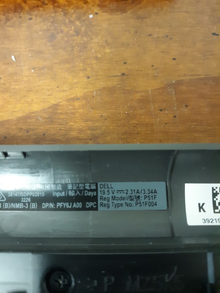 DELL Inspiron 5559 P51F INTEL i5-6200U@1.80GHz 8GB RAM NO DRIVES PARTS ...