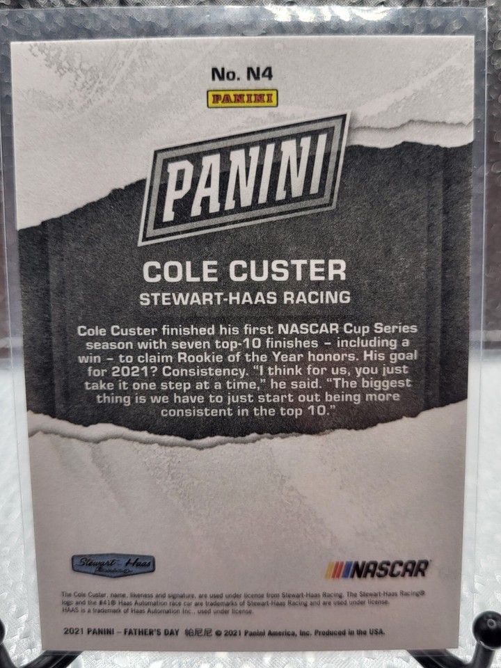 2021 Panini Fathers Father's Day COLE CUSTER SILVER SP #188/199 Made ...