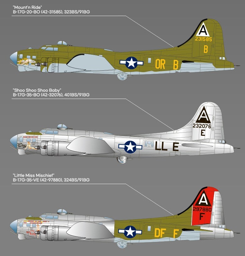 Academy 1/72 B-17G Flying Fortress "Nose Art" Aircraft Plastic model ...