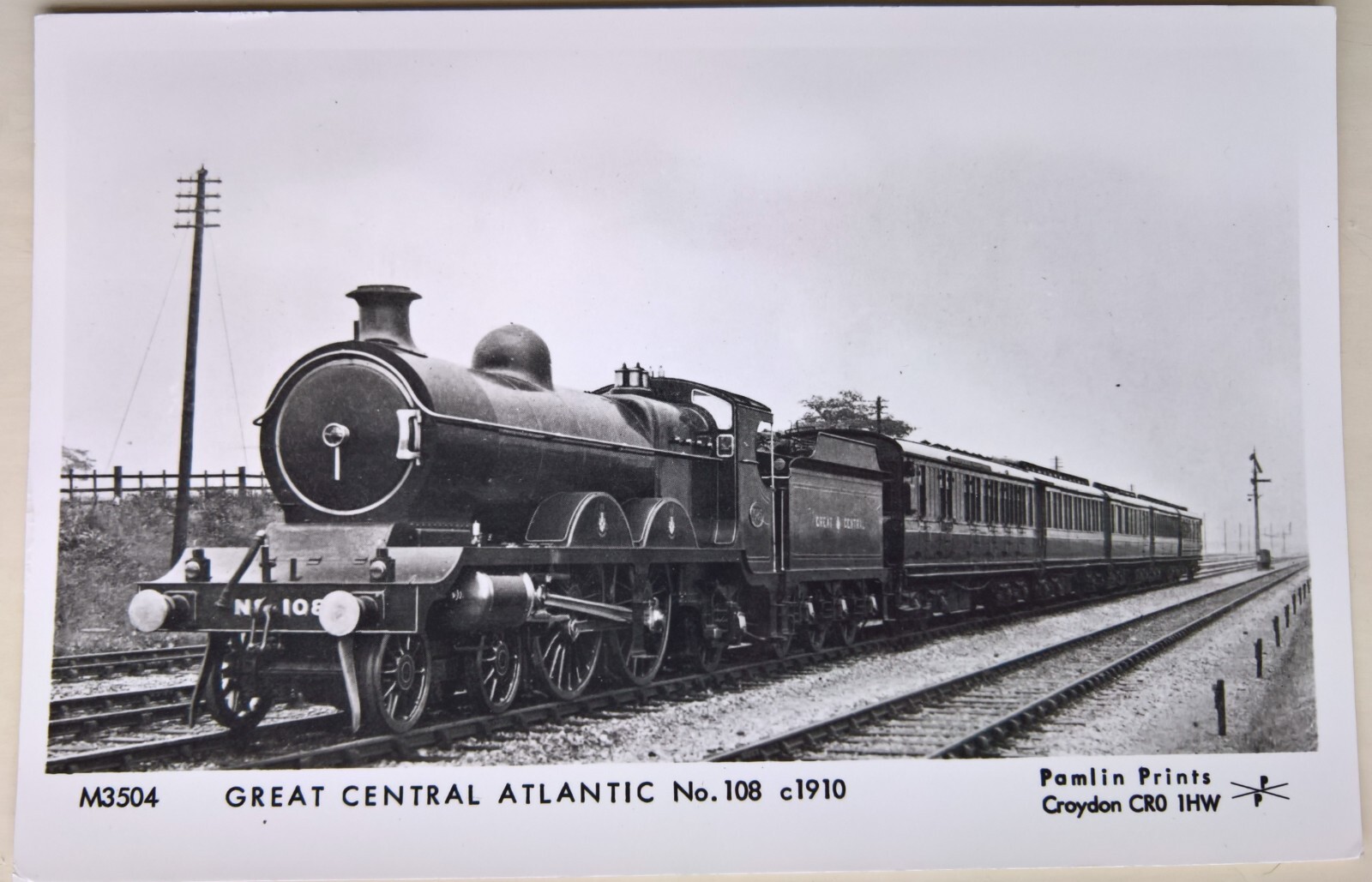 Robinson "8B" Class 4-4-2. No. 108. Great Central Atlantic. M3504 ...